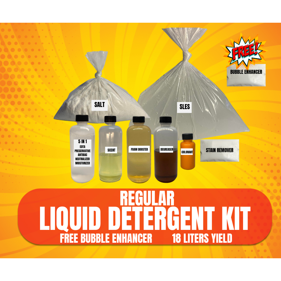 DIY LIQUID DETERGENT KIT 18LITERS YIELD | Shopee Philippines
