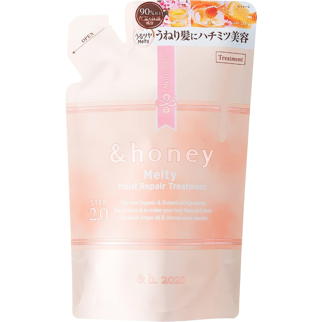 &honey Melty Moist Repair Shampoo (440ml) Melty Moist Repair Treatment (445g), Made in Japan ...