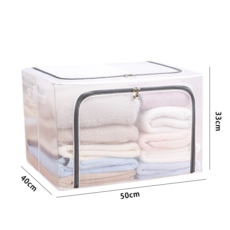 24/66/110L Transparent Foldable Storage Box Waterproof PVC Storage Box ...