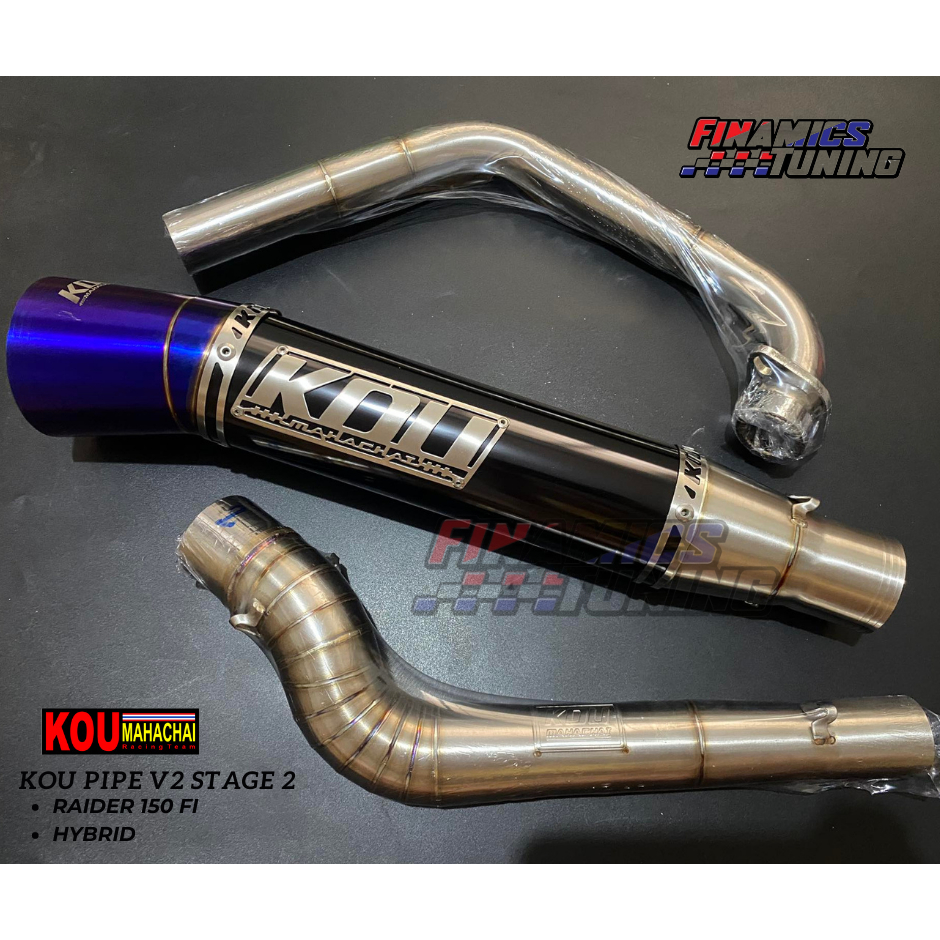 KOU RACE PIPE V2 STAGE 3 SUZUKI RAIDER 150 FI KOU | Shopee Philippines