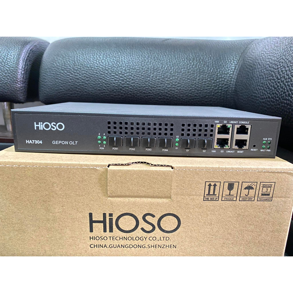 HIOSO HA7304C 1U Rack 4PON OLT WITH FREE SFP MODULE PX20+++ 7DB DUAL POWER | Shopee Philippines