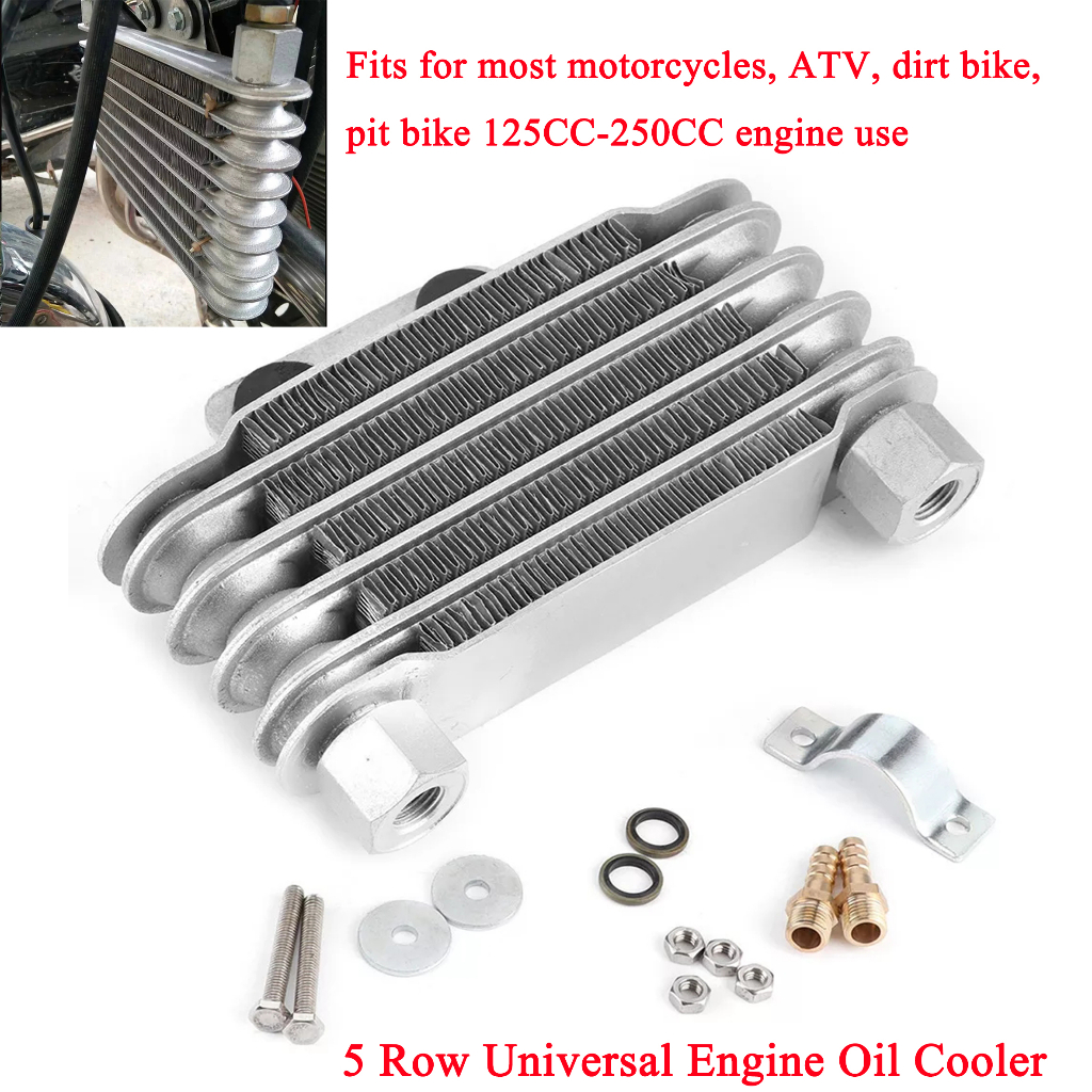 125ml Oil Cooler Oil Engine Radiator Cooling Radiators Oil Cooler for ...