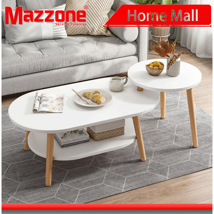 MAZZONE Coffee table Simple modern creative living room round small ...