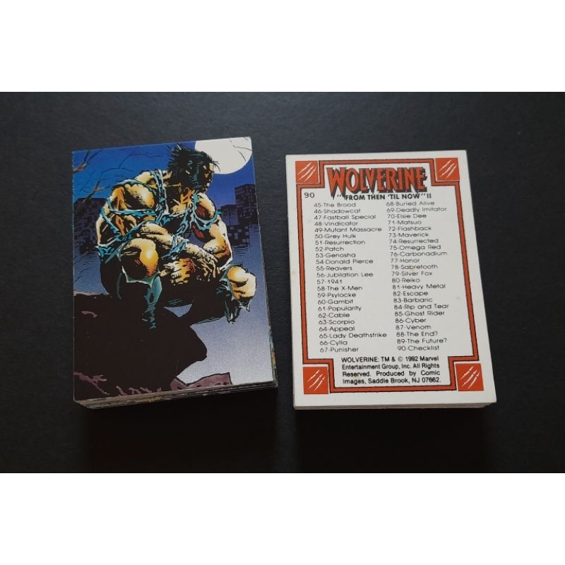 COMPLETE SET! 1992 Comic Images Wolverine From Then Til Now II Trading ...