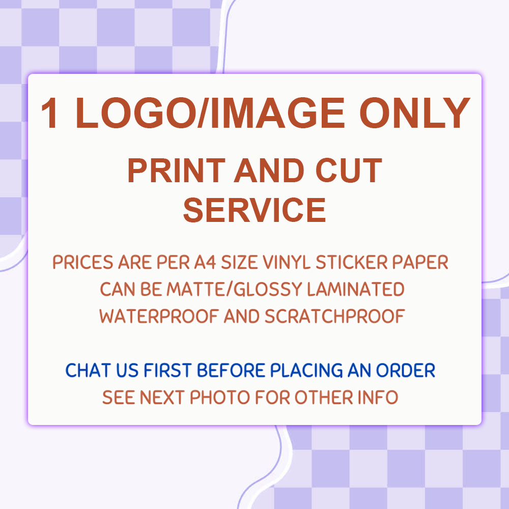 [1 IMAGE ONLY] Print and Cut sticker per A4 page | matte/glossy ...