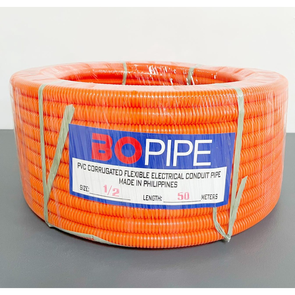 BO-PIPE ORANGE Flexible Hose PVC 1/2 3/4 50METERS/100METERS | Shopee Philippines