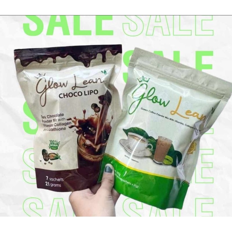 GLOW LEAN Coffee, Choco & Red Tea Slimming Drinks (7Sachets) | Shopee ...