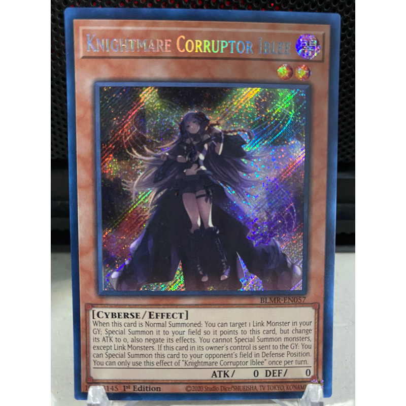 Knightmare Corruptor Iblee - BLMR-EN057 - Secret Rare 1st Edition ...