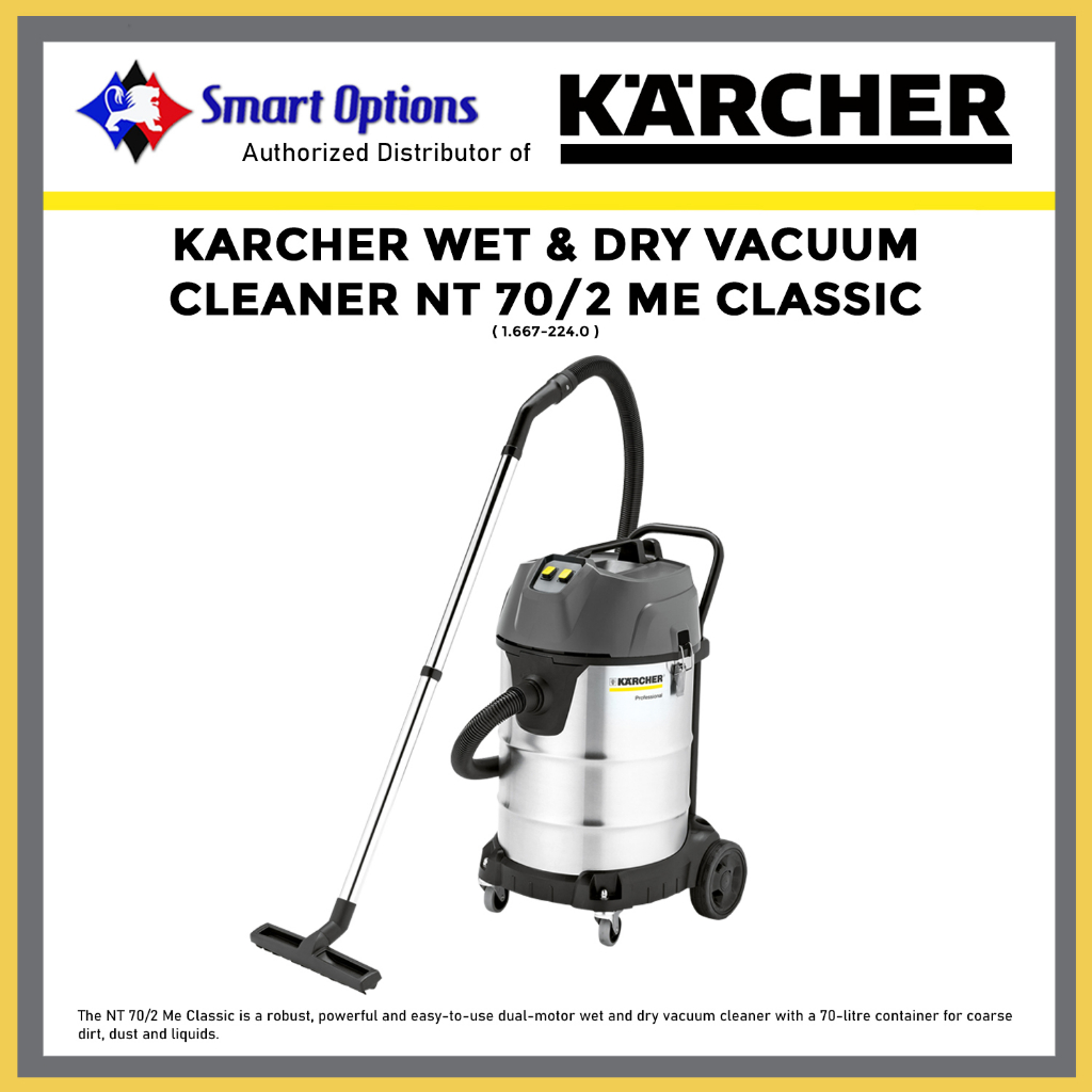KARCHER NT 70/2 ME CLASSIC WET AND DRY VACUUM CLEANER | Shopee Philippines