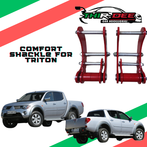 Comfort Shackles Mitsubishi Triton/Strada 2005-2014 2.5 inches Lift ...