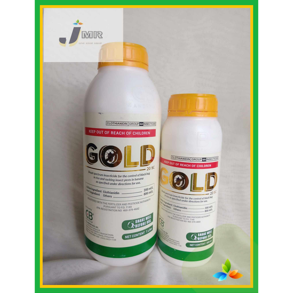 Gold 20 SC Insecticide by CB Andrew Asia Inc. ( Liter/500ml ) | Shopee ...