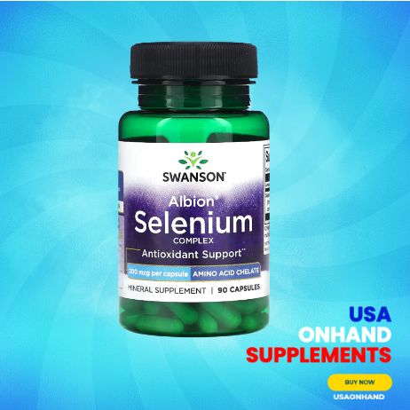 USAOnhand| Swanson, Albion Selenium Complex, 200 mcg , 90 Capsules ...