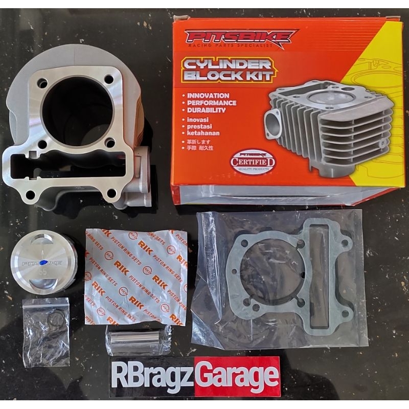 Pitsbike 55mm Steel Bore Steel Block Set - Honda Beat F.I | Shopee ...