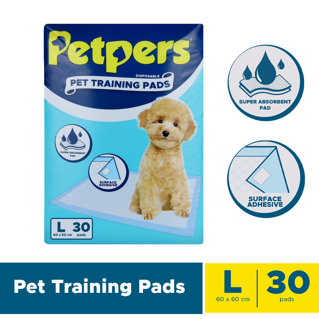 Petpers Pet Training Pads Large 30's | Shopee Philippines