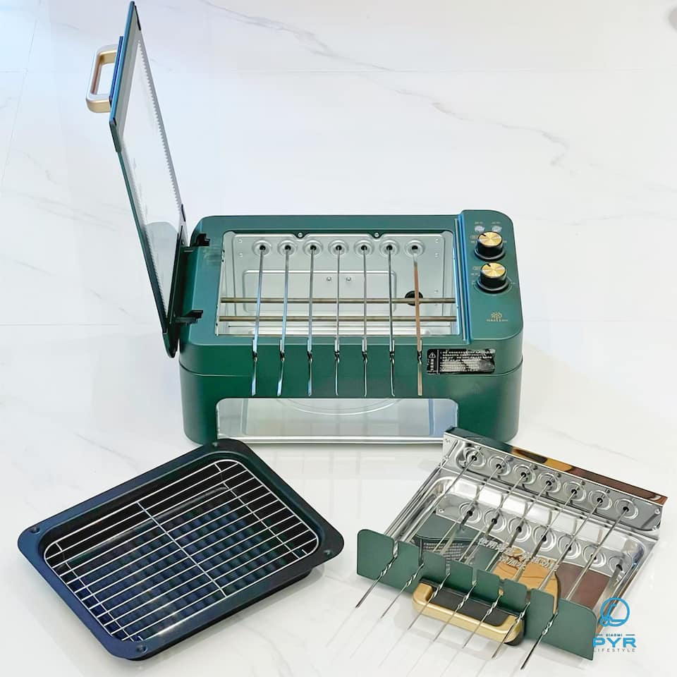 Liven Multifunctional Electric Griller with Rotating Skewers | Shopee ...