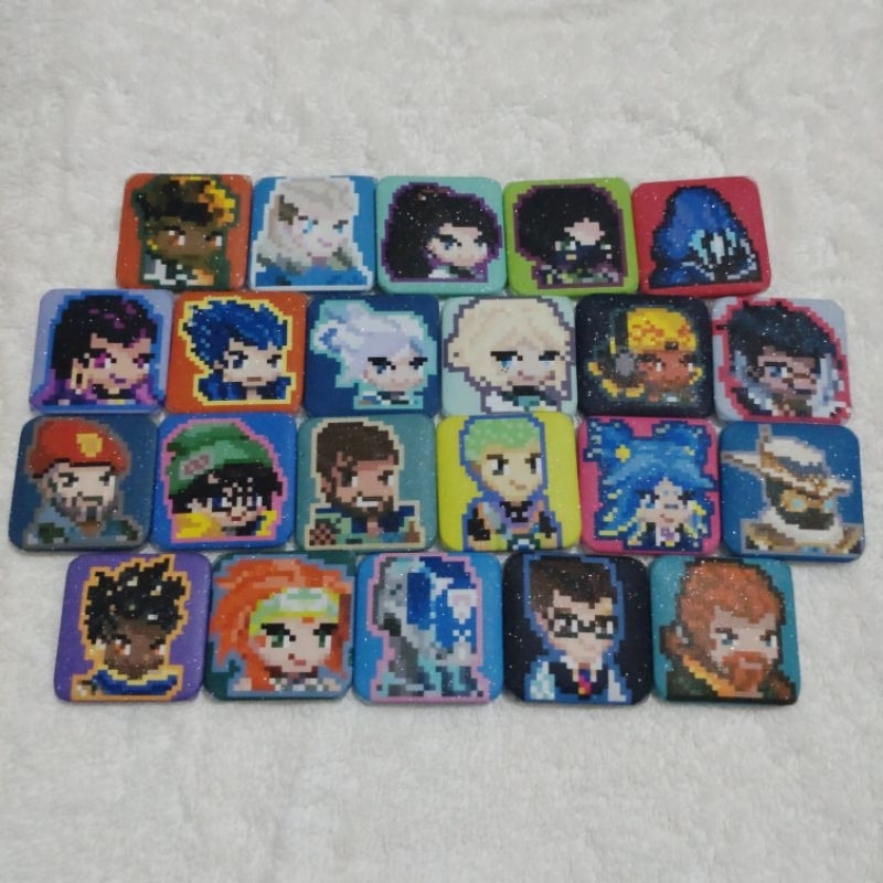Pixel Valorant Square Pins | Shopee Philippines
