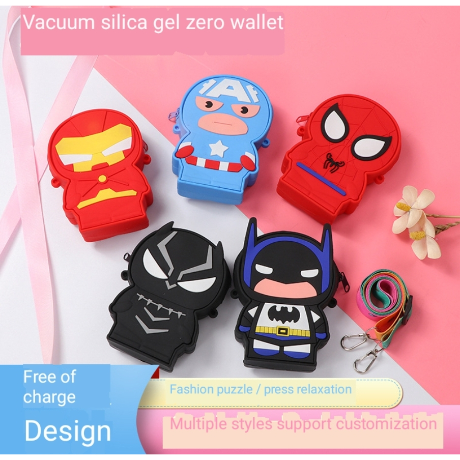 Mini Small Bag Cute Cartoon Children's Portable Silicone Small Satchel ...