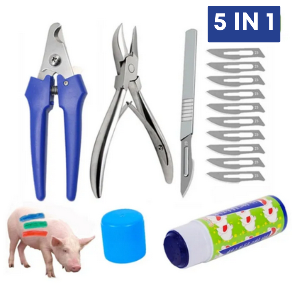 1 Set Stainless steel piglet castration frame castration tools for pig kapon pig farm equipment ...
