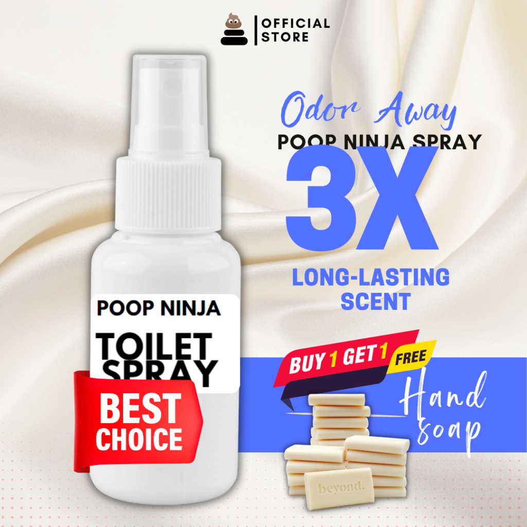 ODOR AWAY Poop Spray Odor Buster - Poop Ninja Poo Spray Toilet ...