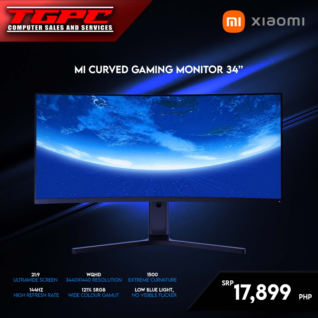 Xiaomi mi 34 inch, 30 inch Curved Gaming Monitor Ultrawide Screen 21:9 ...