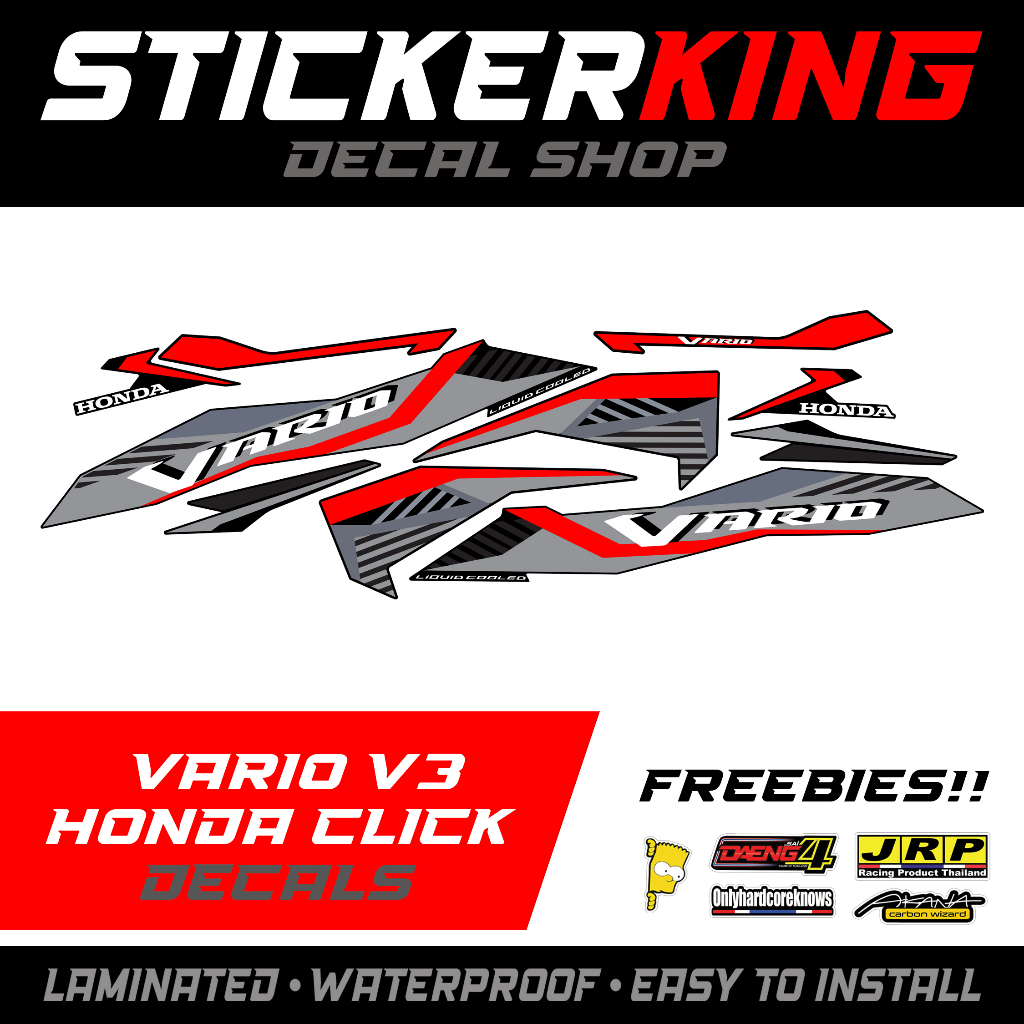 VARIO V3 DECALS (LAMINATED QUALITY PRINT) | Shopee Philippines