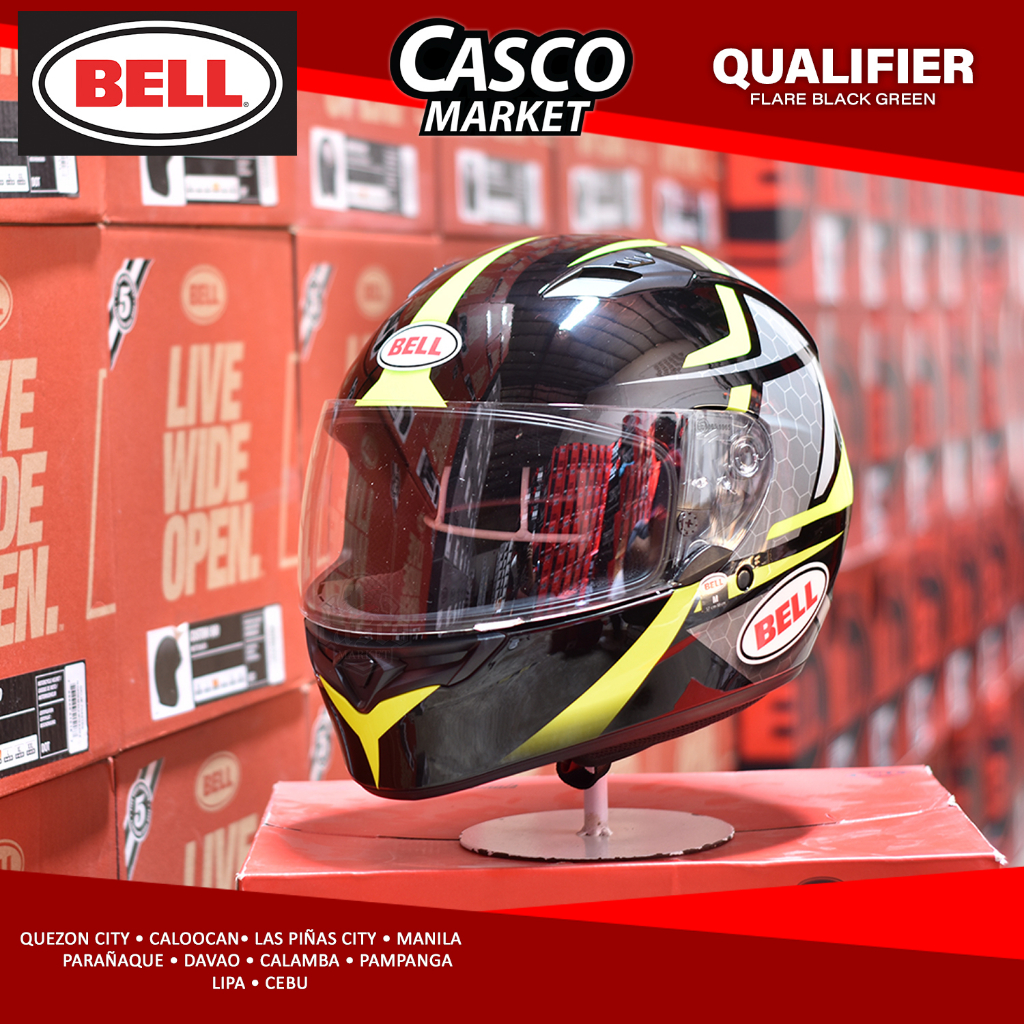 BELL PS QUALIFIER FLARE FULL FACE SINGLE VISOR MOTORCYCLE HELMET ...