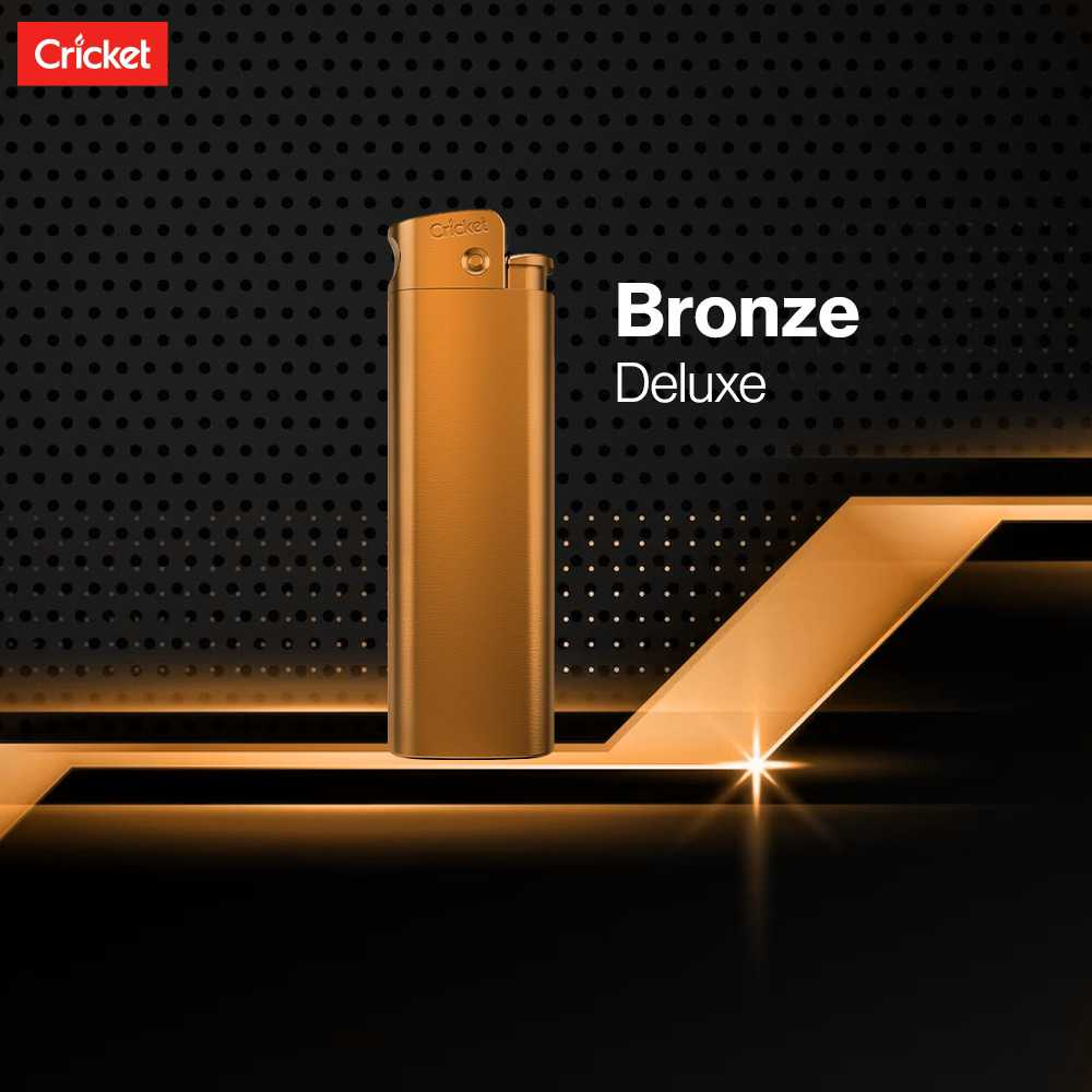Cricket Lighter Deluxe Steel Bronze (1pc) | Shopee Philippines