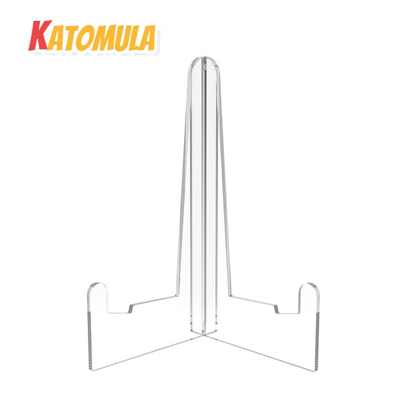 Transparent Plastic Display Stand Foldable Portable Photocard Toploader ...