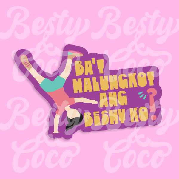 Besty&Coco - Bat malungkot ang beshy ko Waterproof Sticker Pun Funny ...