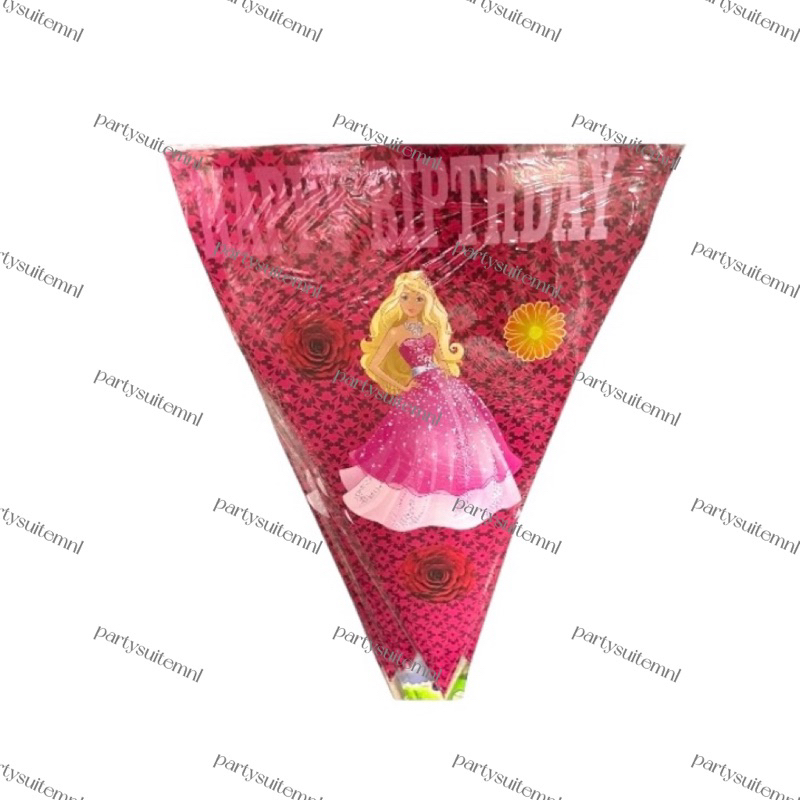 Barbie Theme Happy Birthday Banner/ Banderitas Decoration | Shopee ...