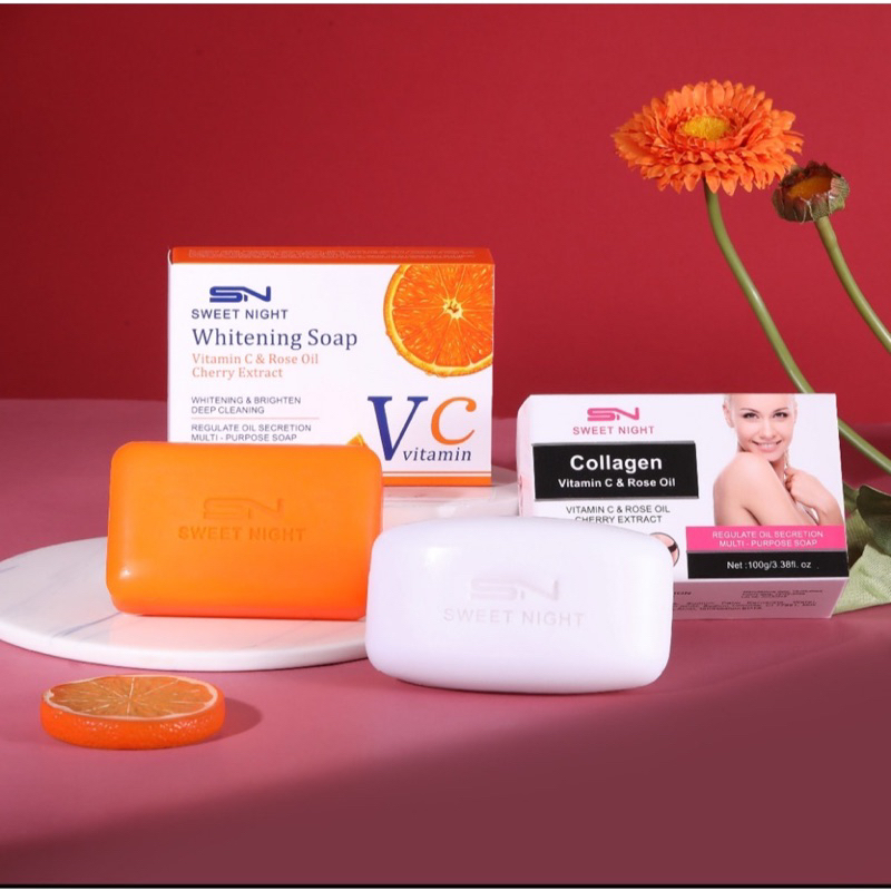 Sweet Night Soap Collagen Soap Whitening Soap 100g | Shopee Philippines