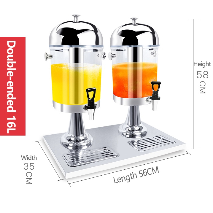 8L Stainless Steel Juice Dispenser juice dispenser with Ice Chamber ...