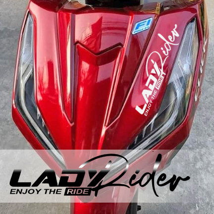 Lady Rider Cut Out Sticker Takbong Lady Rider Sticker Waterproof ...