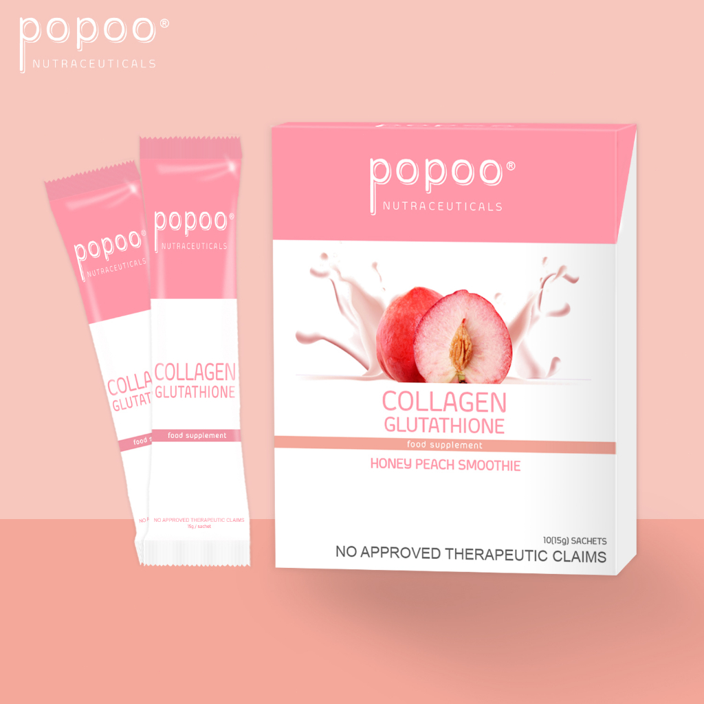 Popoo Collagen Glutathione Supplement Anti-Aging Skin Whitening Beauty ...