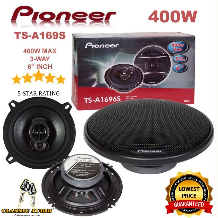 PIONEER SPEAKER TS-A1696S 6" Inch 3 WAY 400W Max (ORIGINAL) | Shopee ...
