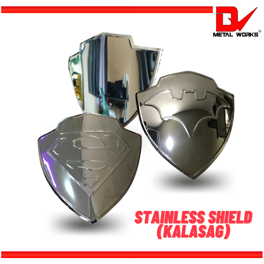 STAINLESS SHIELD (Big Kalasag) | PLAIN | BATMAN | SUPERMAN |VULKNUT ...