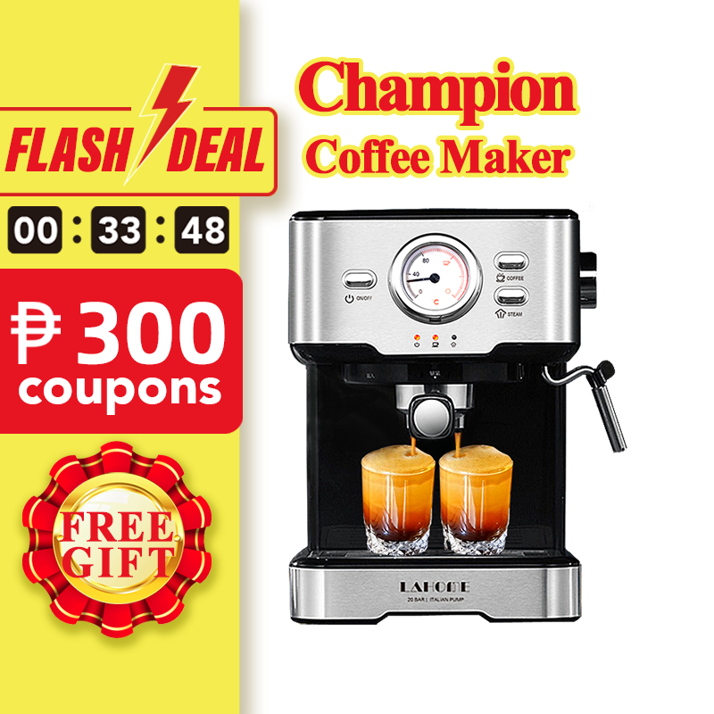 LAHOME Kcb Donlim Espresso Coffee Maker Machine With Milk Frother ...
