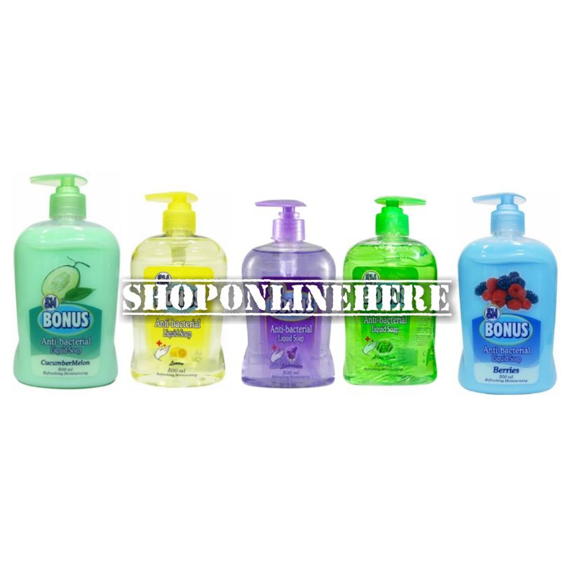 Anti-Bacterial Liquid Hand Soap - [Lemon,Lavender,Aloe Vera,Berries ...