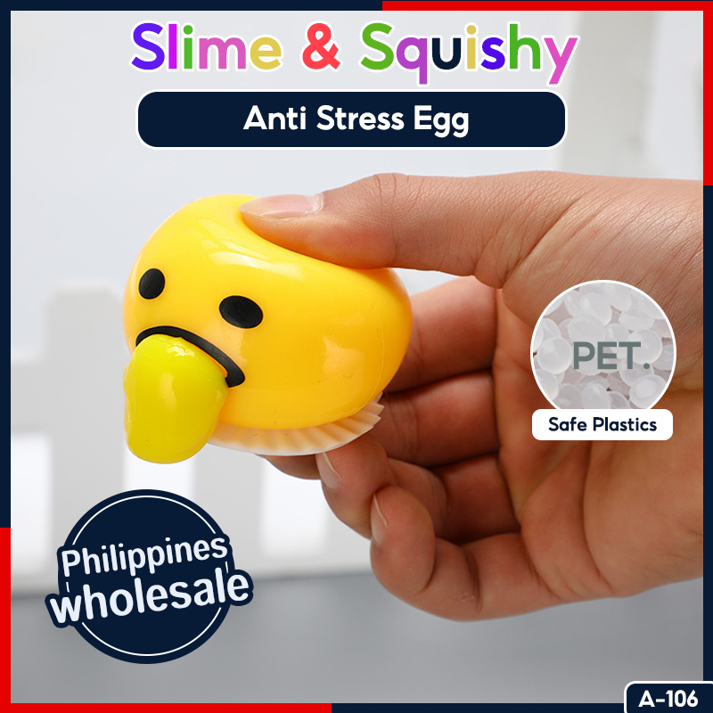 Egg Yolk Stress Ball Anti Stress Egg Toy Lazy Egg Toy Lootbag Filler ...