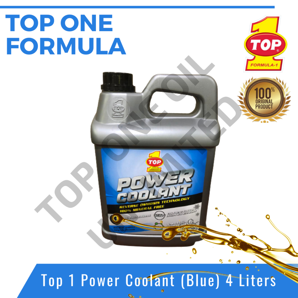Top One Formula- Long Life Radiator Power Coolant (BLUE) 4 Liters ...