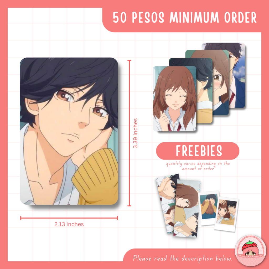 [6 PCS SET] AO HARU RIDE BLUE SPRING RIDE ANIME PC PHOTO CARD ...