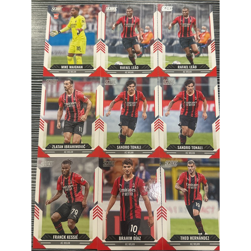 FIFA PANINI SCORE SOCCER 2021-22 - AC Milan Team Cards Set Zlatan ...