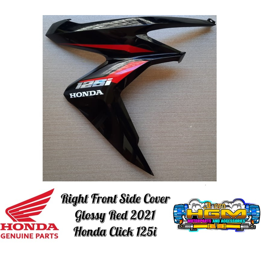 RIGHT SIDE FRONT COVER (GLOSSY RED) 2021 MODEL HONDA CLICK 125i V2 ...