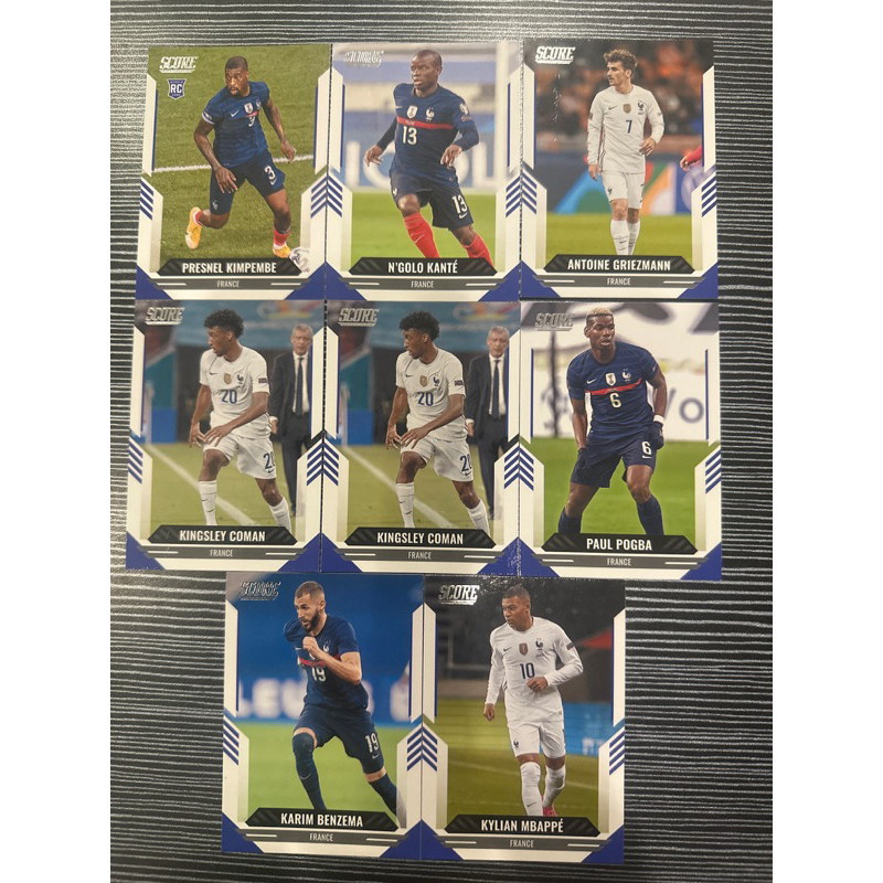 FIFA PANINI SCORE SOCCER 2021-22 - France Team Card Set Kylian Mbappe ...