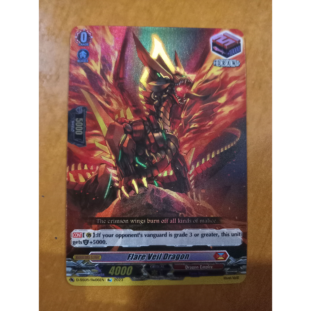 CFV Flare Veil Dragon Effect Draw R Re R+ Cardfight Vanguard ENG Dragon Empire | Shopee Philippines
