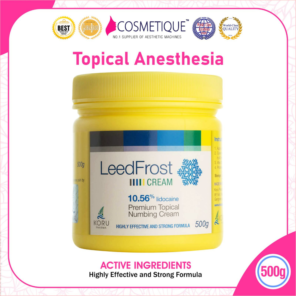 Authentic Topical Numbing Cream 10.56% Korean Brand Leed Frost Cream ...