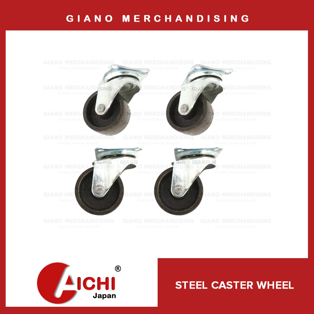 Steel Caster Wheels 1-1/2" (4 pieces) | Shopee Philippines