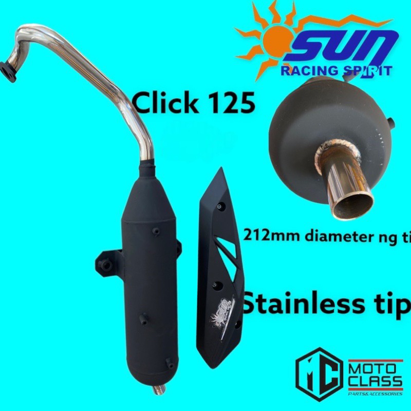 SUN PIPE STAINLESS TIP CLICK 125 MUF24 | Shopee Philippines