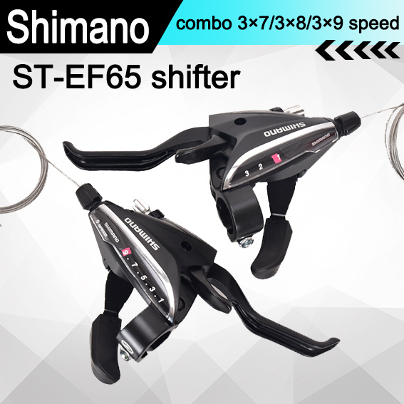 SHlMANO shifter 7/8/9 speed MTB EF65 combo shifter 3×7/3×8/3×9 speed ...