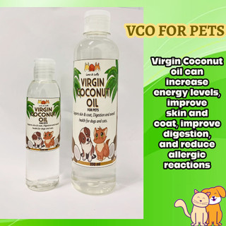 VCO organic extra virgin coconut oil for Pets Salmon oil (rich in Omega ...